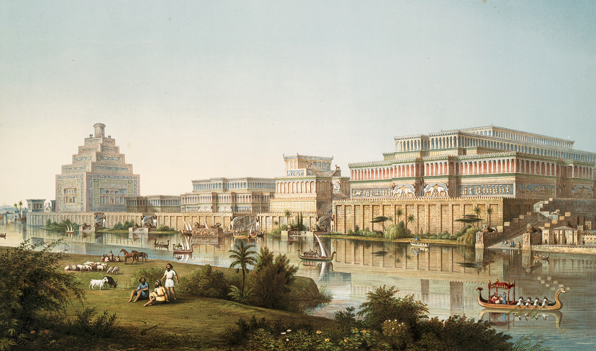 artists_impression_of_assyrian_palaces_from_the_monuments_of_nineveh_by ...